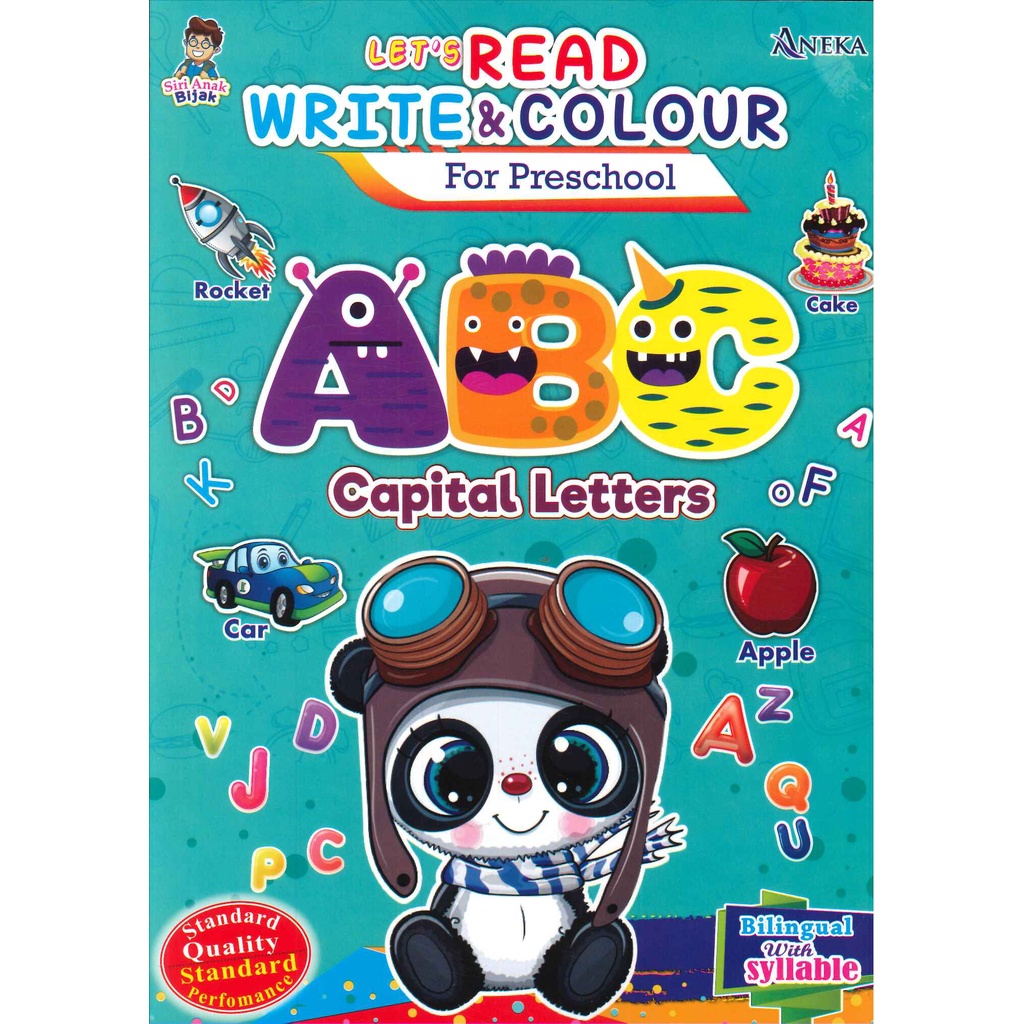 SIRI ANAK BIJAK - LET'S READ WRITE & COLOUR FOR PRASEKOLAH ABC (CAPITAL ...