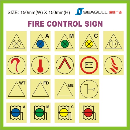 Fire Control Symbol Signage Kecemasan Kebakaran Fire Reel Hose Fire ...