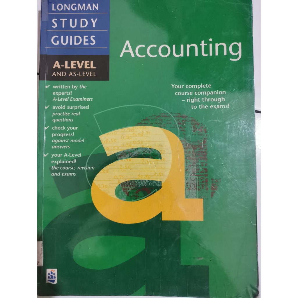 Longman A-level Study Guide: Accounting ('A' LEVEL STUDY GUIDES ...
