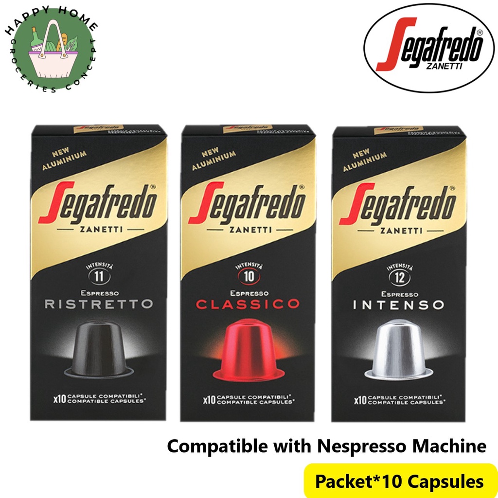 Segafredo Espresso Capsules Ristretto Intenso Classico Compatible