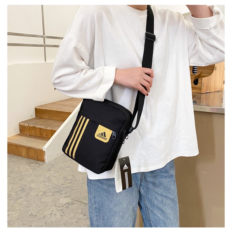 Adida NIK Fashion Shoulder Sling Casual Bag Canvas Plain Leisure Beg ...