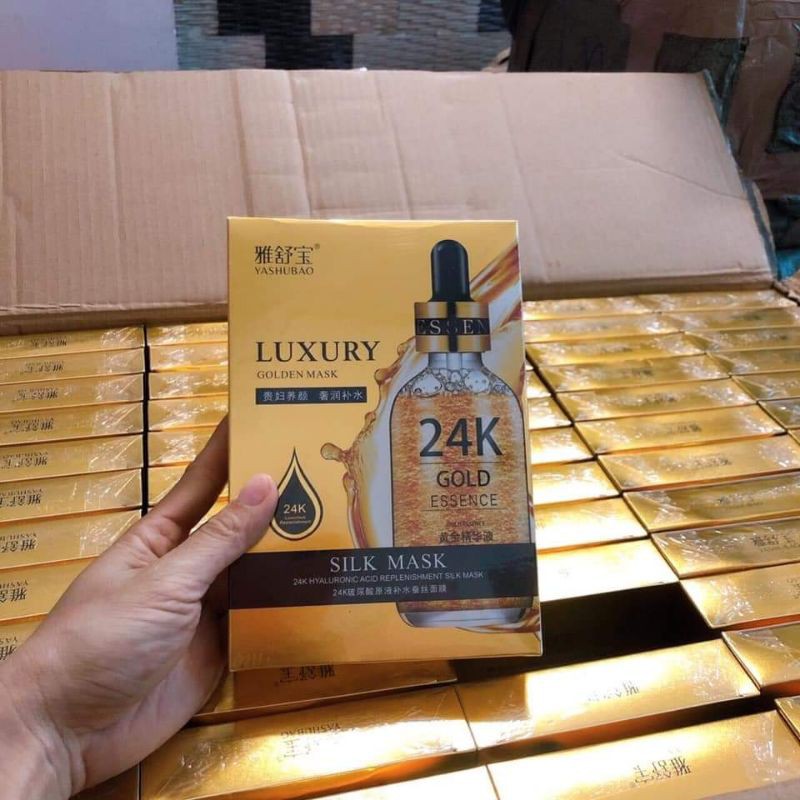 Luxury gold Mask 10 Pieces | Shopee Malaysia