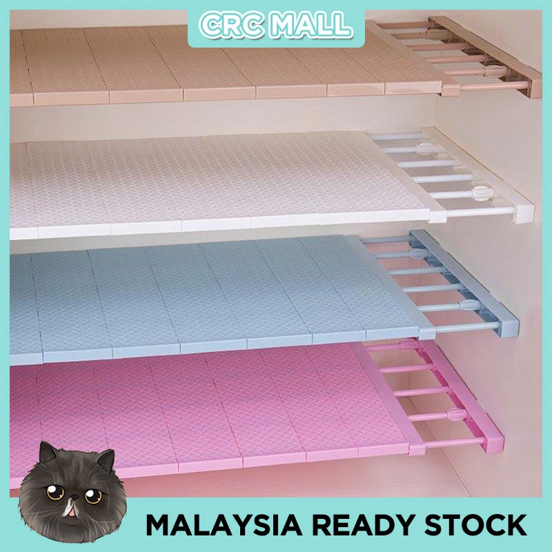 rak bertingkat Wardrobe Closet Storage Shelf Cabinet Stretchable ...