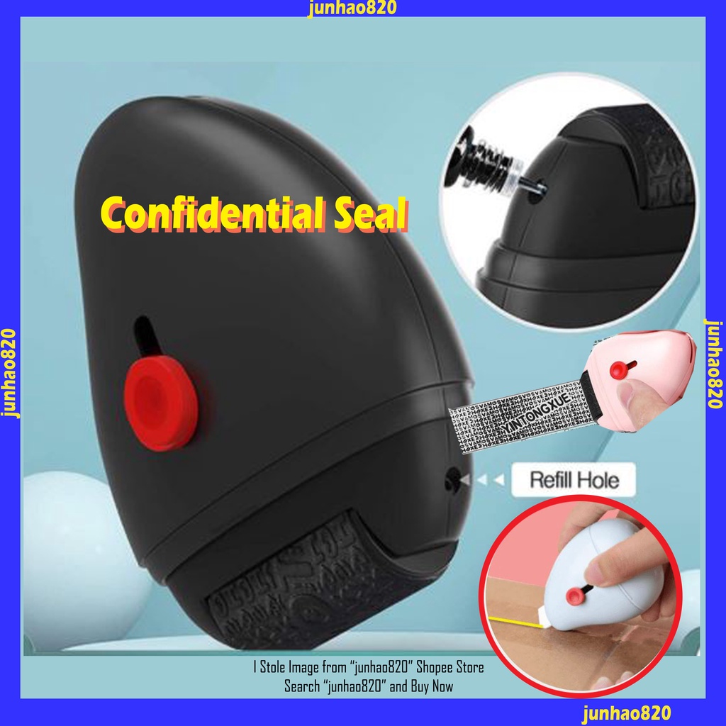 Confidential Seal Security stamp identity protection roller refillable ...