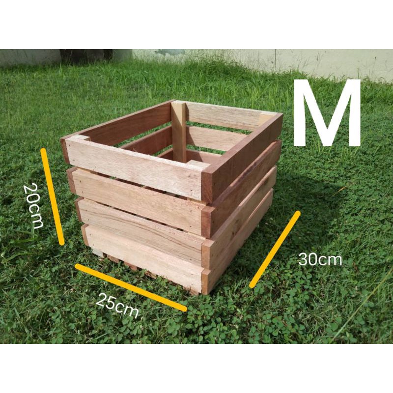 CRATES BOX SIZE M / KOTAK KAYU PALLET / WOODEN BOX PINE / KOTAK KAYU ...