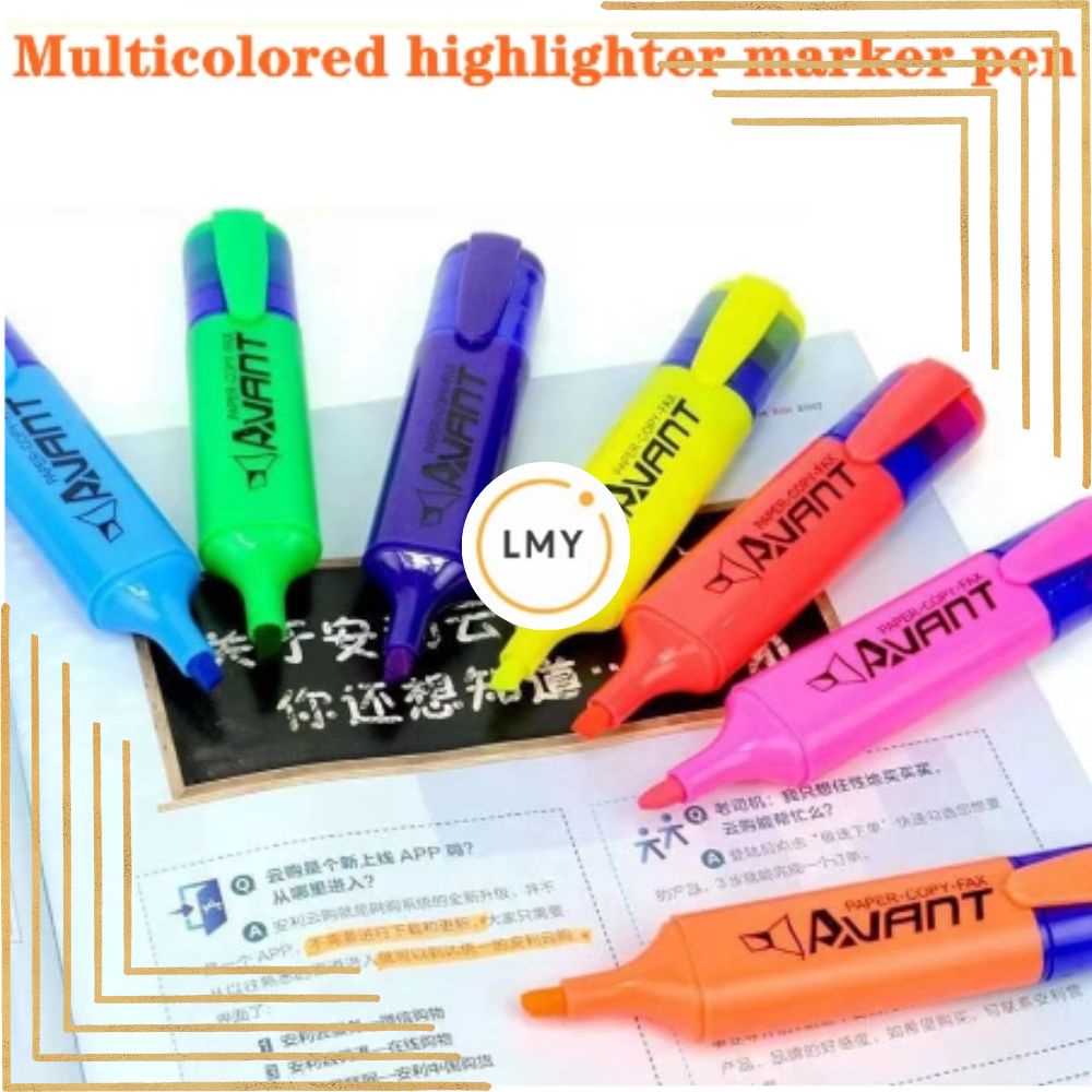 [NEW] ORKEY AVANT HIGHLIGHTING MARKER - YELLOW (1 BOX) | Shopee Malaysia