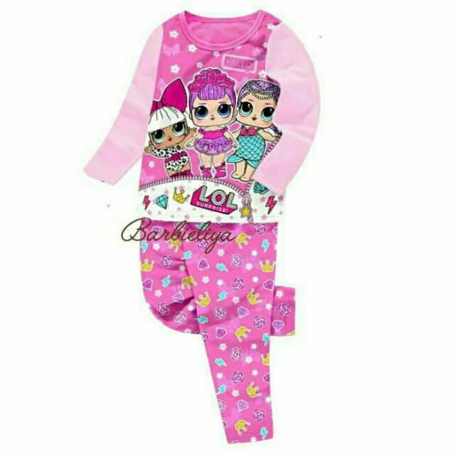 LOL Girl pyjamas set (2t) | Shopee Malaysia
