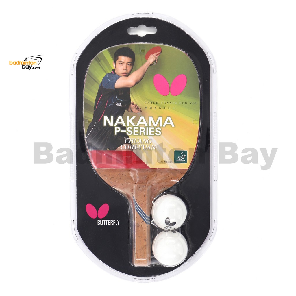 Butterfly Nakama P-6 Penhold Table Tennis Wood Racket Preassembled With ...