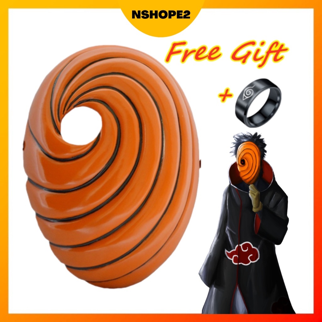 Uchiha Obito Mask Tobi Madara Mask Halloween Naruto Costume High ...