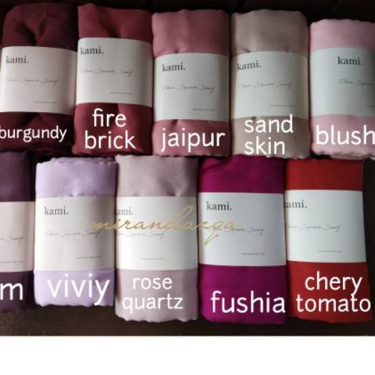 New Color Voal Plain Square Kamiidea By Kami Idea | Shopee Malaysia