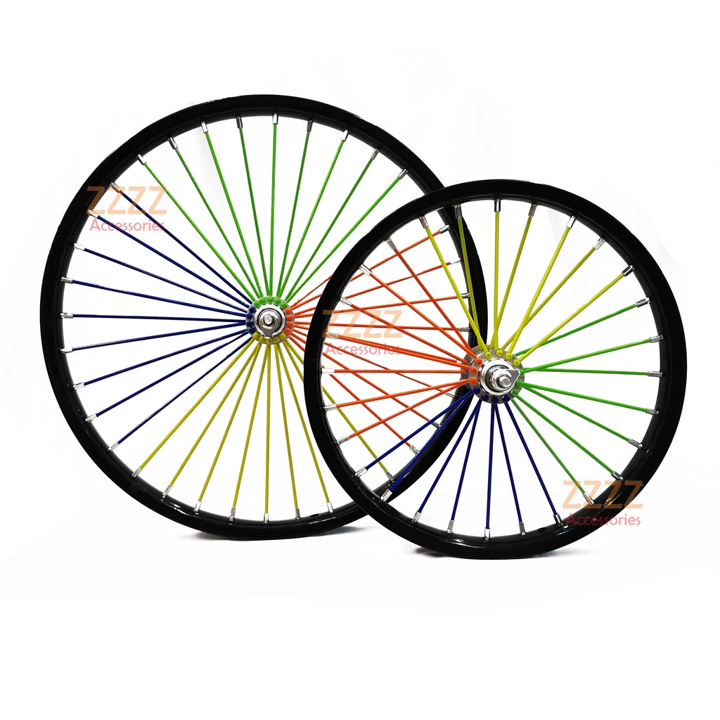 RIM COLORFUL BICYCLE RIM & TIRE 16inch / 20inch spare part (READY STOCK ...