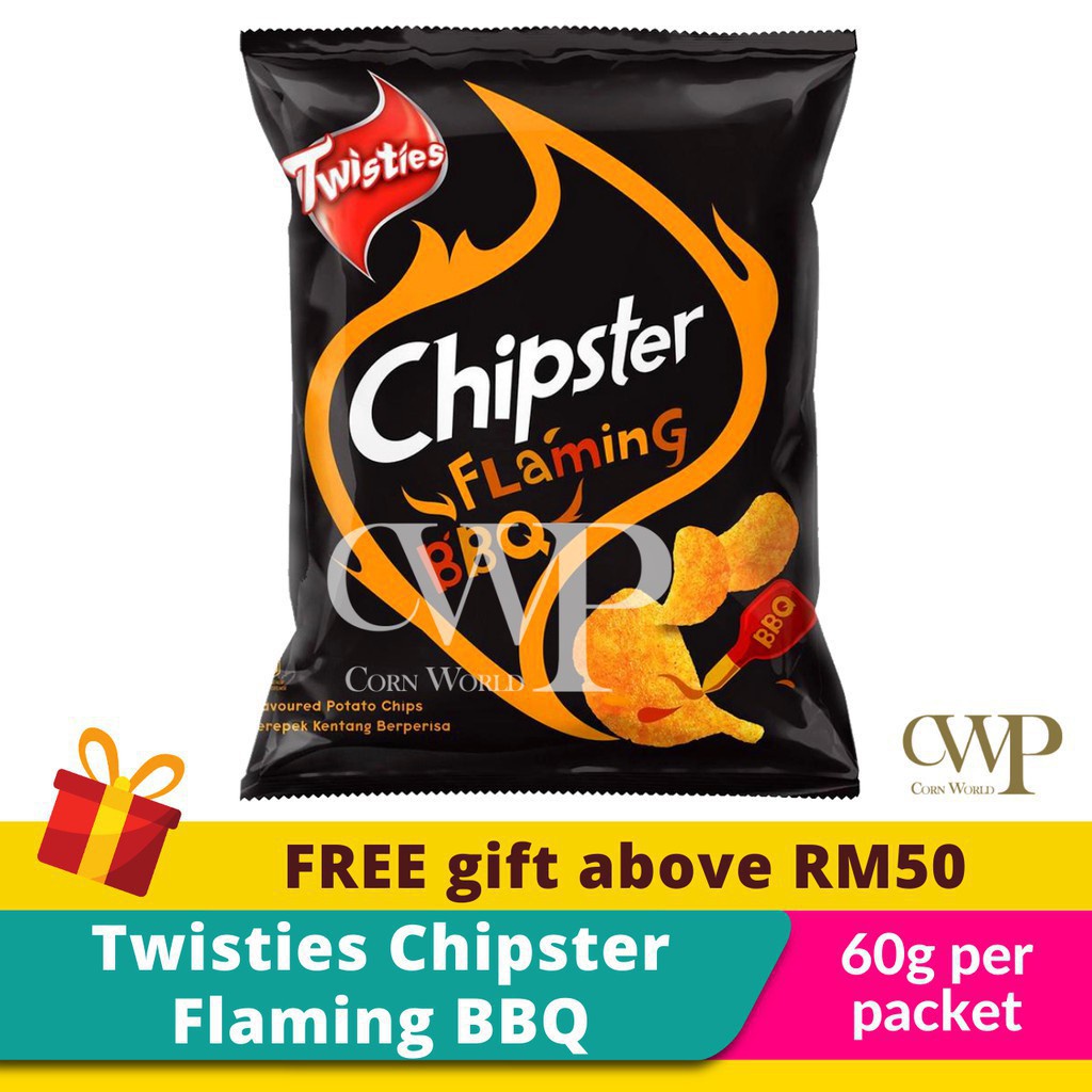 Twisties Chipster Flaming BBQ 60g | Shopee Malaysia