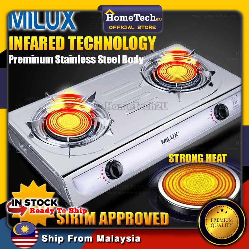 [NEW-SIRIM APPROVED] MILUX INFRARED GAS COOKER STOVE MSS-81221R (Gas ...