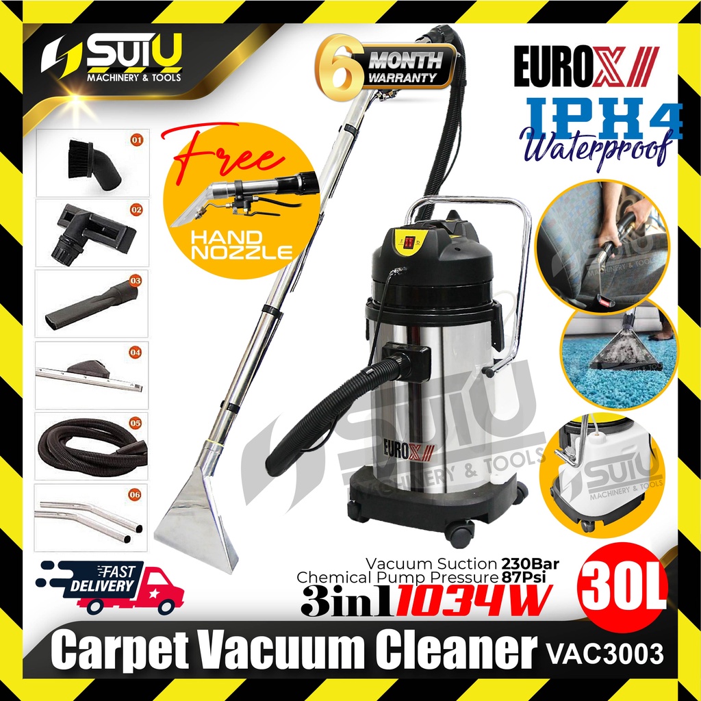 EUROX VAC3003 30L 3 IN 1 Multi-Functional Carpet Vacuum Cleaner / Vakum ...