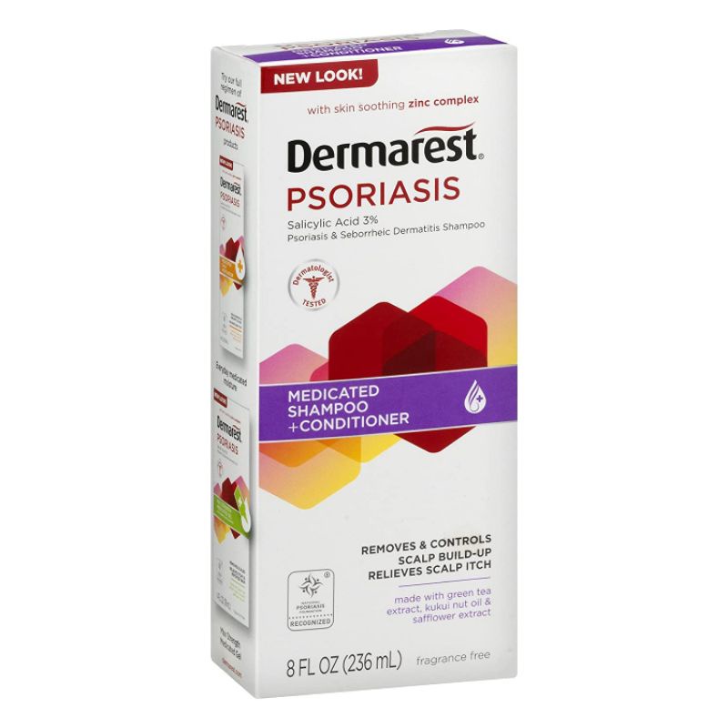 Ready Stock: Dermarest Psoriasis, Medicated Shampoo + Conditioner ...