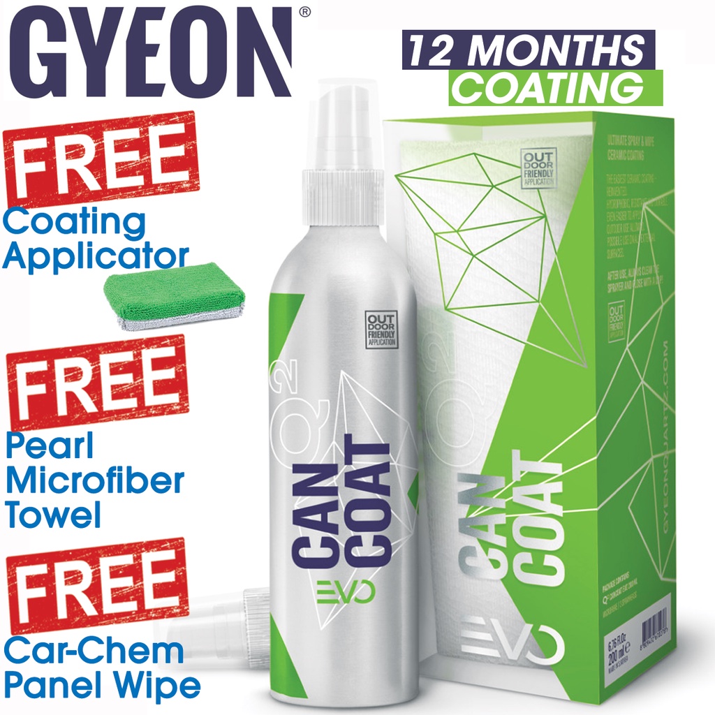 Gyeon CanCoat Q2 Can Coat EVO - Ceramic Spray Coating - 200ml - SiO2 ...