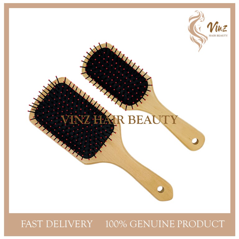 Air Paddle Scrub Scalp Massage Brush Comb (Red) | Shopee Malaysia
