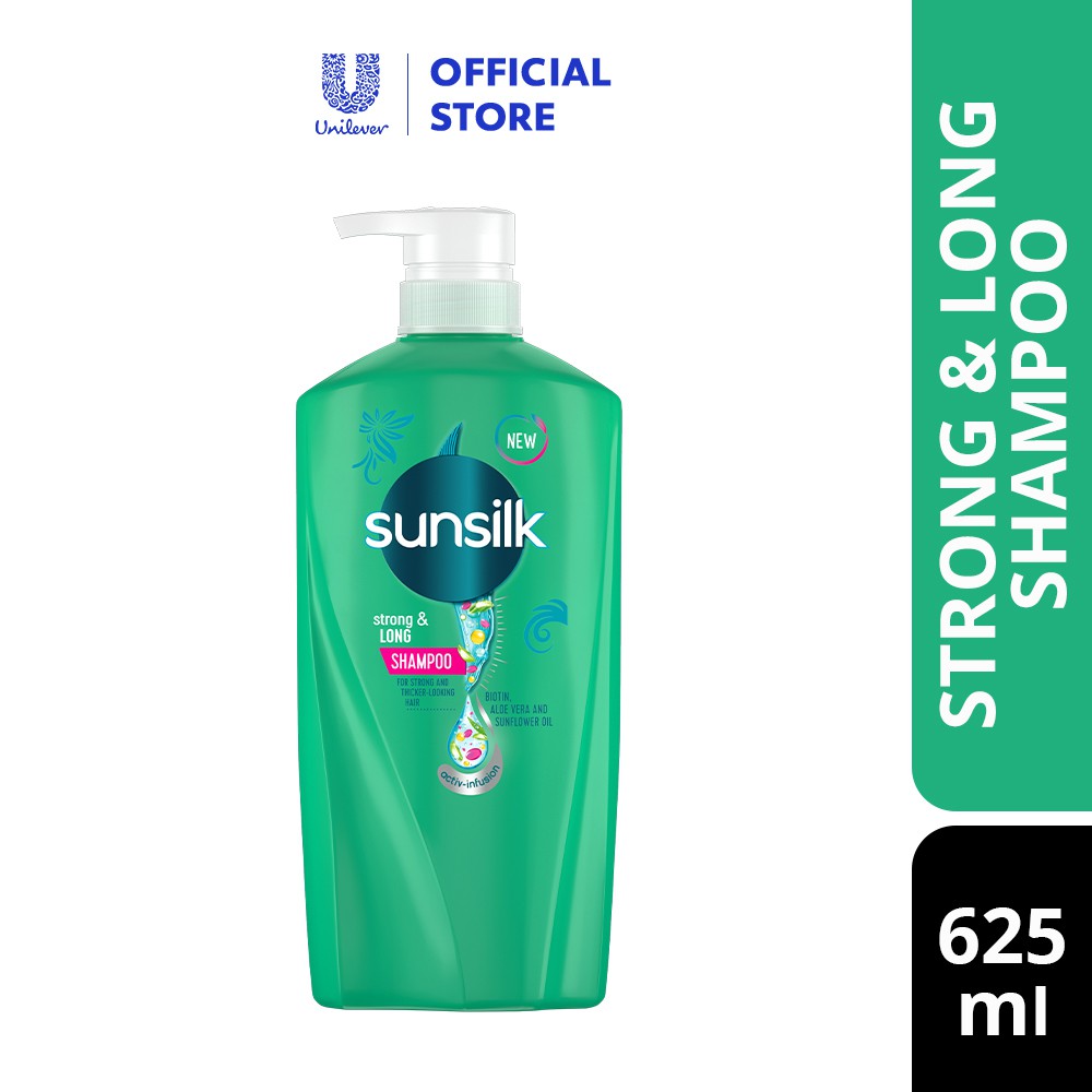 Sunsilk Shampoo Strong & Long (625ml) | Shopee Malaysia