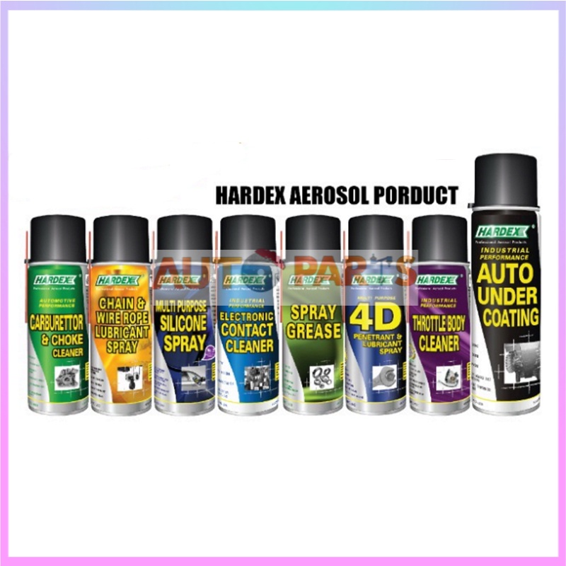 HARDEX SPRAY AEROSOL SERIES HD150 HD200 HD250 HD390 HD420 HD440 HD500 ...