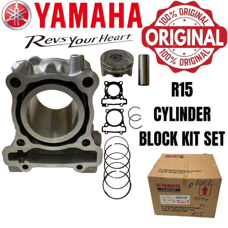 YAMAHA R15 CYLINDER BLOCK SET YZF-R15 100% ORIGINAL R15 V3 SILINDER ...
