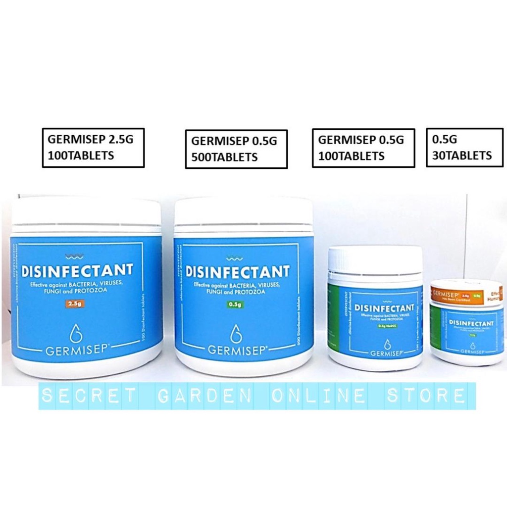 Hovid Germisep 0.5g / 2.5g x 100's Disinfectant Tablet | Shopee Malaysia