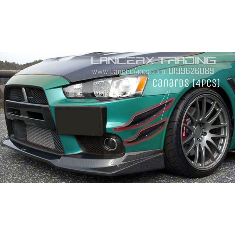 Canards set for Mitsubishi Lancer Evo & Varis V3 bumper | Shopee Malaysia