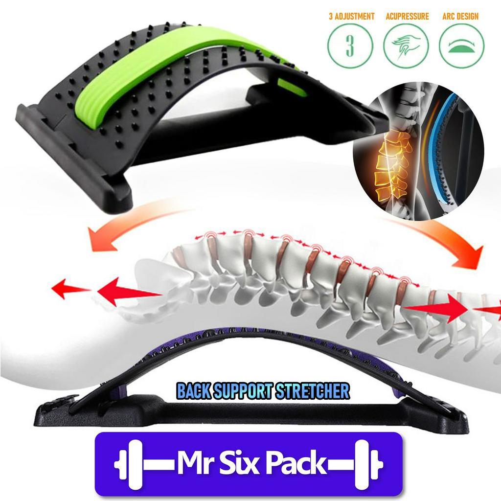 BACK SUPPORT MASSAGER STRETCHER Device with Points Back Pain Relief ...
