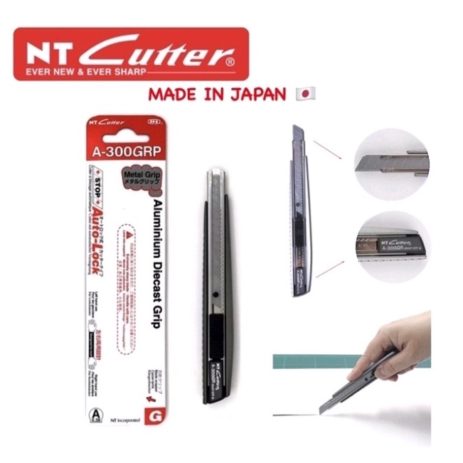 [100% ORIGINAL] NT CUTTER LIGHT DUTY ALUMINIUM DIECAST GRIP HAND KNIFE ...