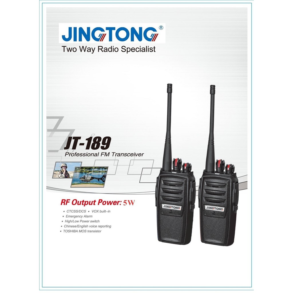 Jingtong JT-189 Analogue Walkie Talkie Per Pair | Shopee Malaysia