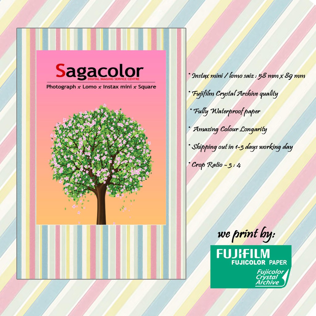 Lomo Print @ Saiz(10-100 pcs)( Liner 1 Frame ) | Shopee Malaysia