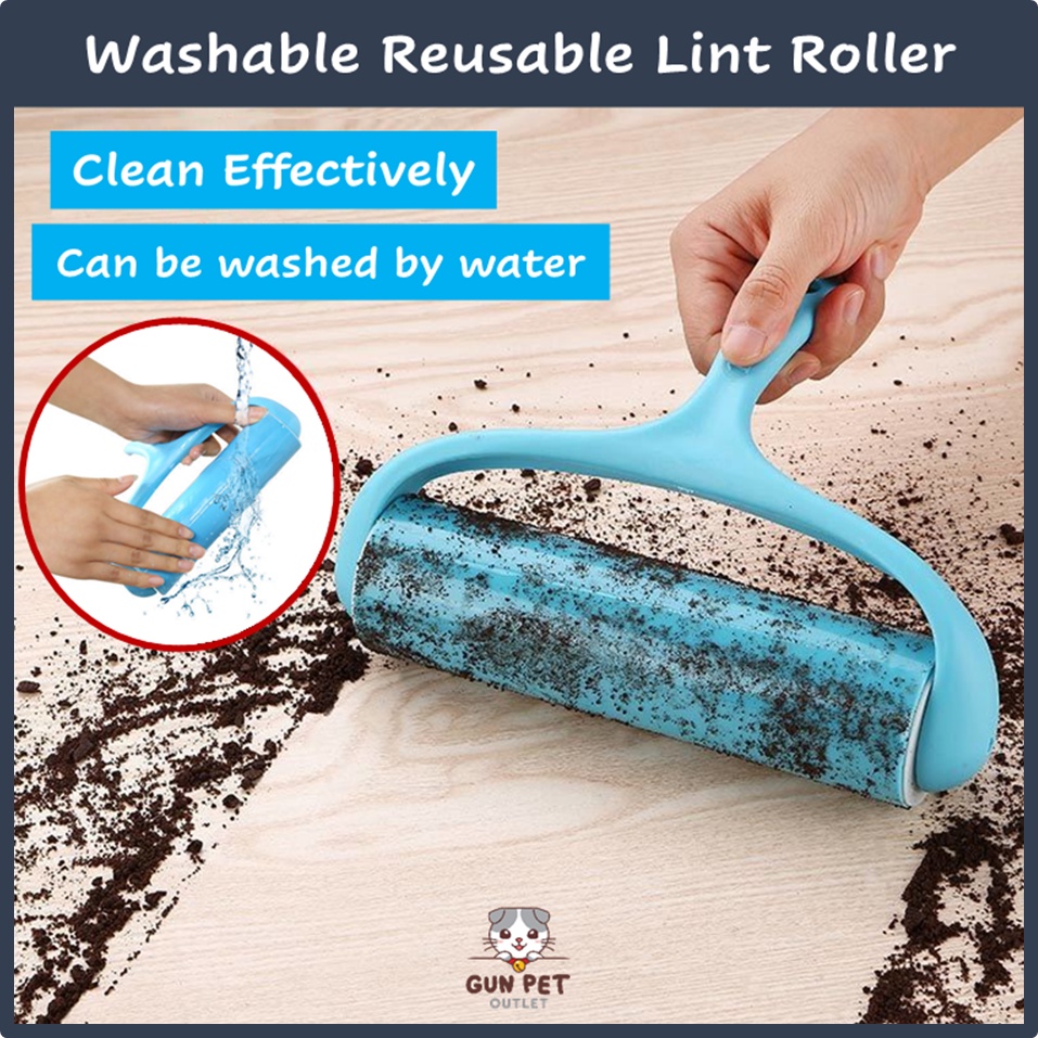 GUN PET Reusable Sticky Lint Roller Paper / Hair Pet Fur Remover Dust ...
