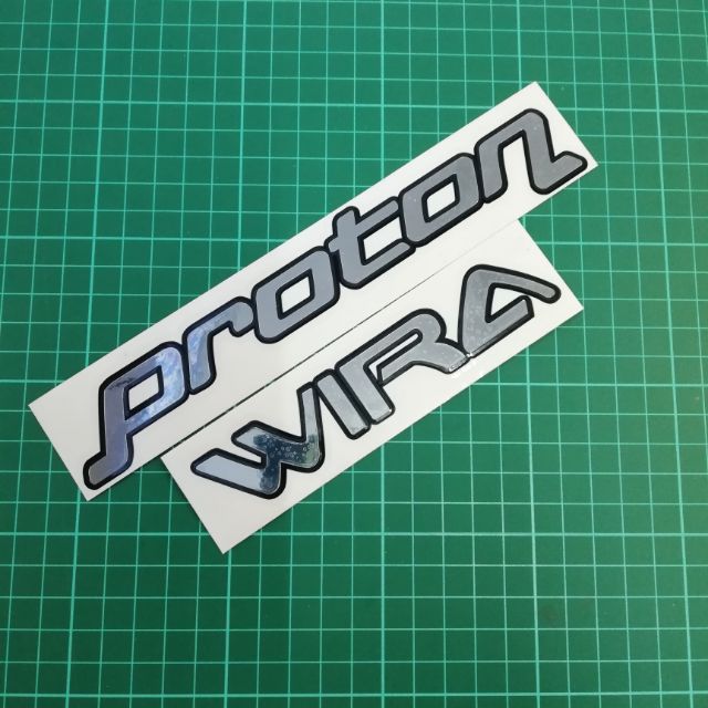 Sticker proton wira(chrome/hitam) | Shopee Malaysia