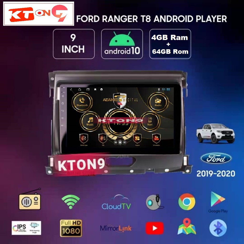 [Carplay ] Ford Ranger T8 2019 - 2021 Year 9 Inch Car Android Player ...