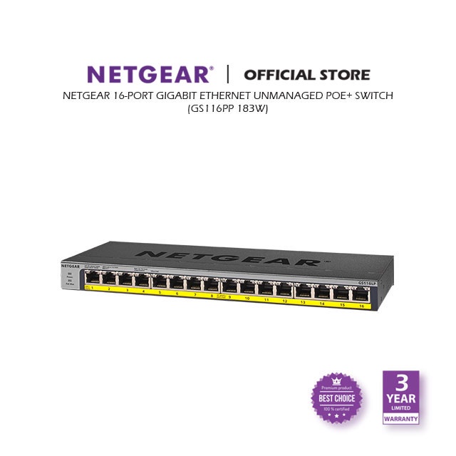 NETGEAR GS108LP/ GS108PP 8 - Port Gigabit Ethernet Unmanaged PoE Switch ...