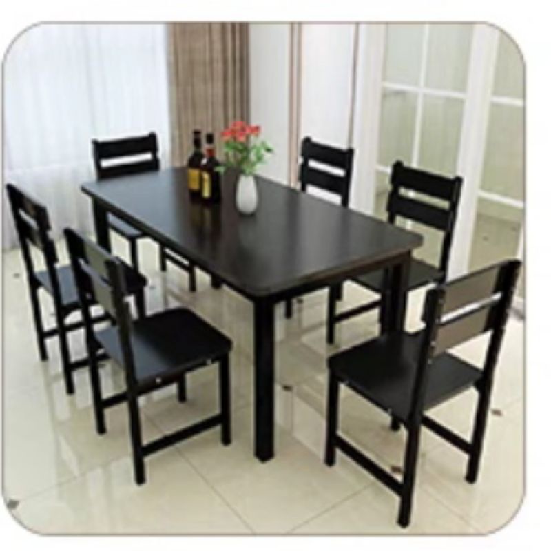 Meja Makan Set 6 Duduk ,Dining Set 6 Seat | Shopee Malaysia