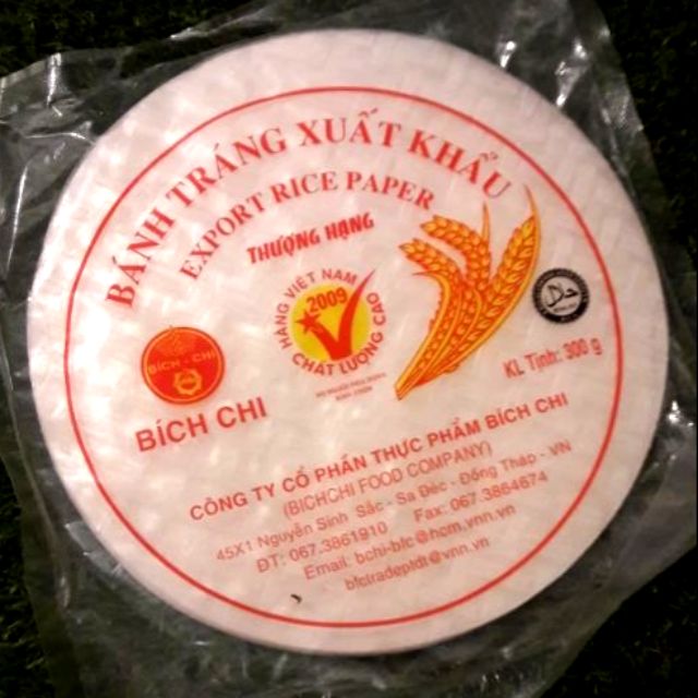 Bich Chi Vietnam Rice Paper 300g (22cm) - MAX 40 PACKS ONLY !! | Shopee ...