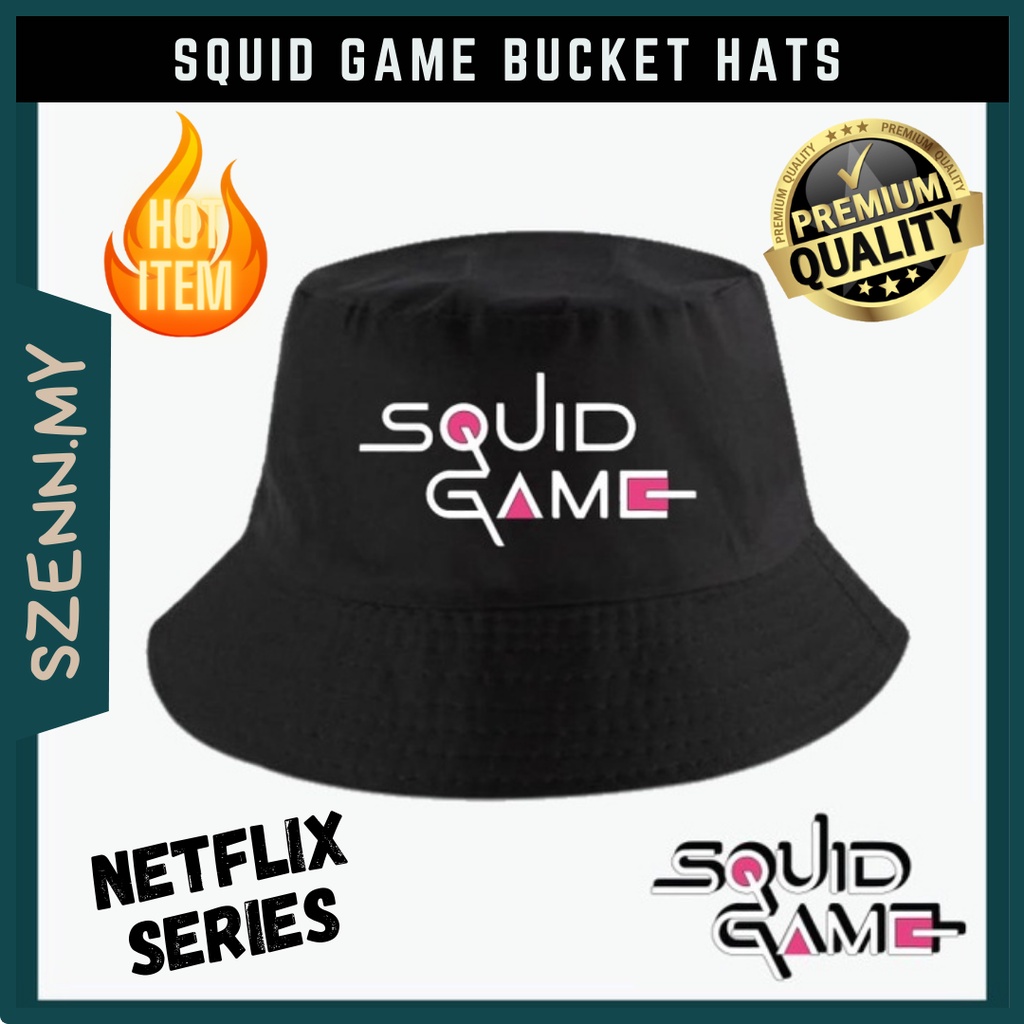 🔥SQUID GAME BUCKET HATS🔥Netflix Series Game Squid Bucket Hats | Shopee ...