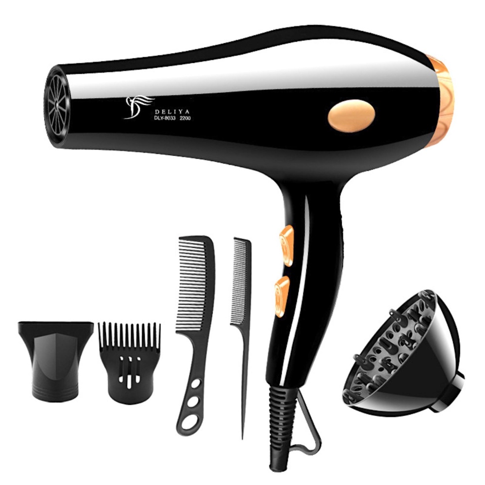 DLY-8033 Deliya Professional Anion Blue-Ray Light Hair Dryer 2200W ...