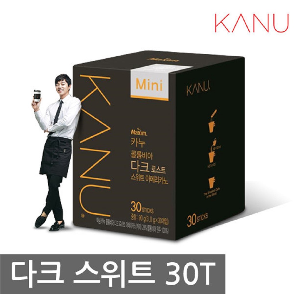 KOREA KANU Mini Size Mild/Dark/Decaf 10T, 30T / Instant Americano, Mild ...