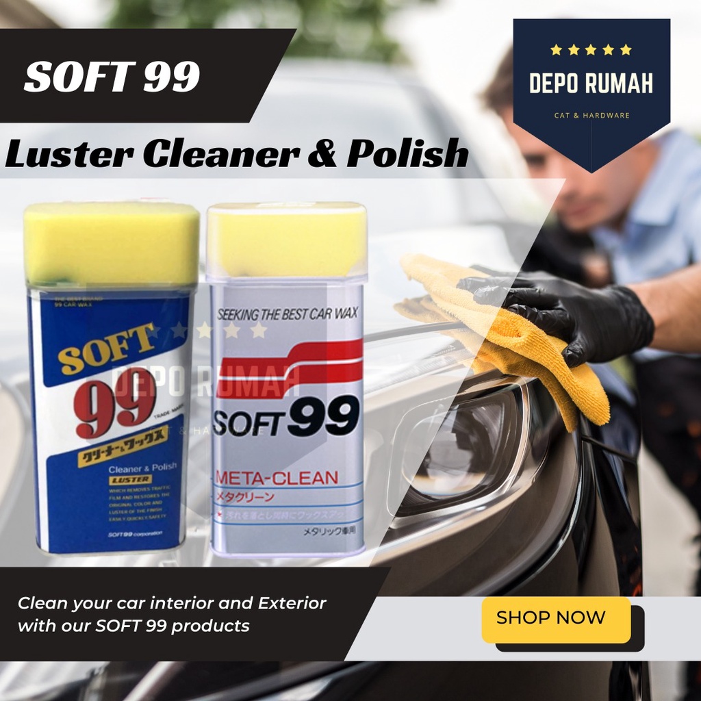 Soft99 Luster Cleaner & Polish 530ml / New Meta Clean Liquid Wax 530ml ...