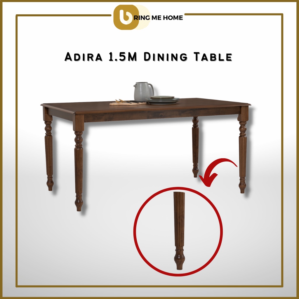 ADIRA 1.5M Dining Table 6 Seater Dining Table 4 Seater Dining Table ...