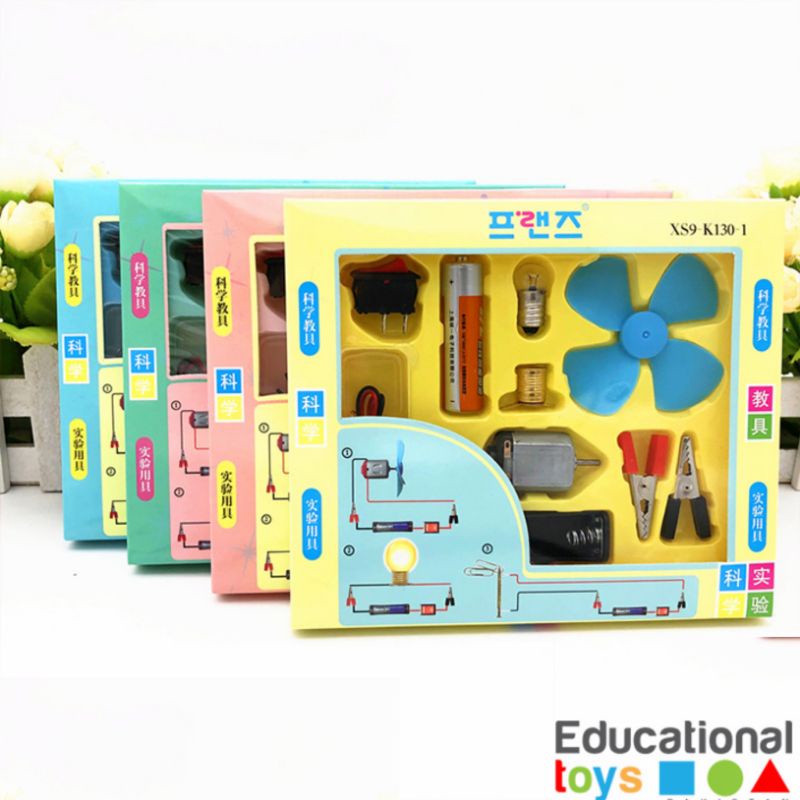 Kids Science School Project Experiment Kits Light Bubs and Fan Electric ...