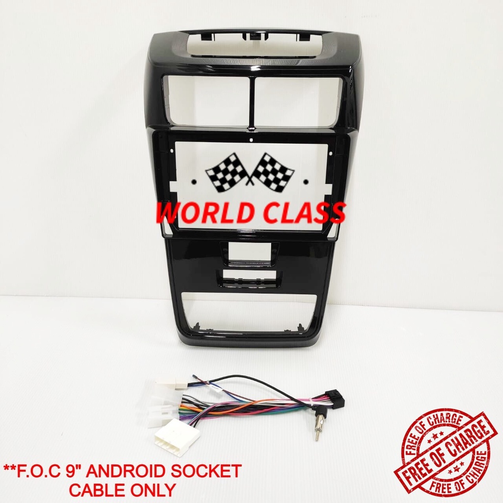 TOYOTA AVANZA 2019-2021 ANDROID 9" CASING (FREE PLUG & PLAY CABLE ...