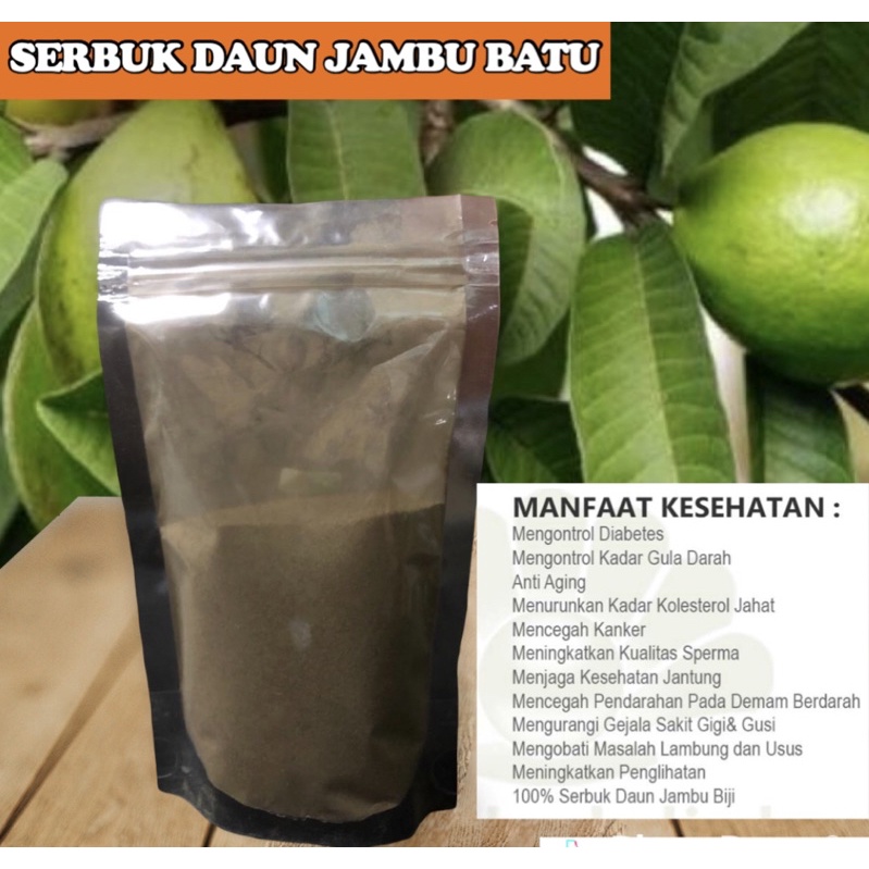 SERBUK DAUN JAMBU BIJI/BATU (100gram) | Shopee Malaysia