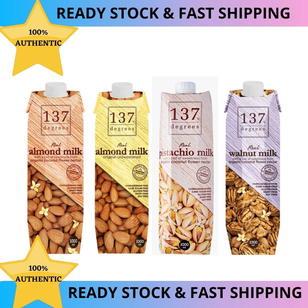 137 Degrees Almond Milk and Walnut Milk (1 x 1L) | Shopee Malaysia