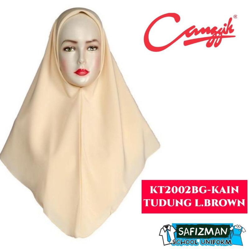 Tudung Canggih Beige/MRSM Dua lapis (KT2002 BG) | Shopee Malaysia