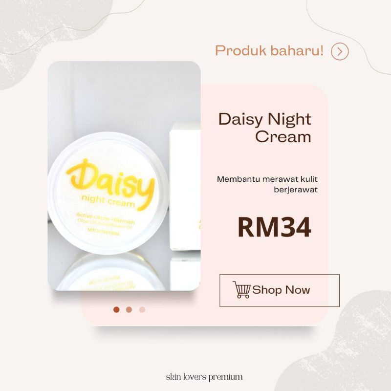 DAISY NIGHT CREAM 10G | Shopee Malaysia