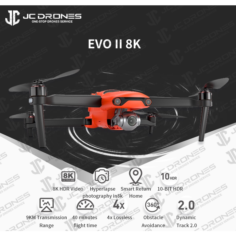 EVO 2 Series EVO II GPS 9KM FPV with 8K 48MP HD Camera 40mins Flight ...