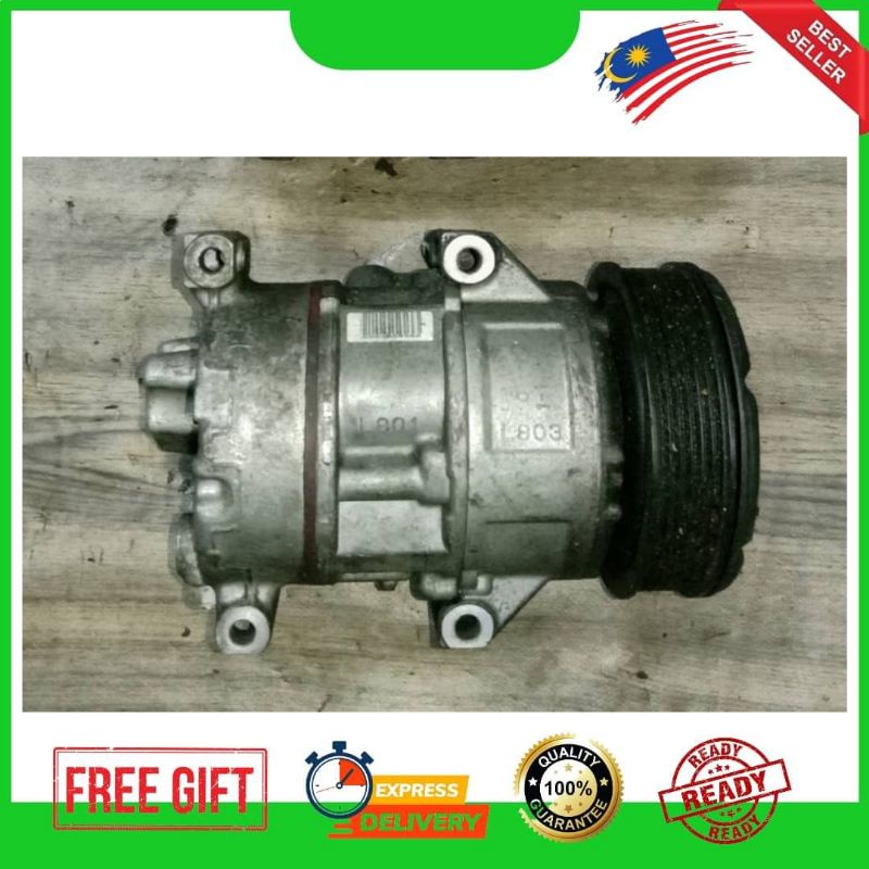 Toyota Wish Air-cond Compressor (Denso) For Model ZGE20 1.8CC | Shopee ...