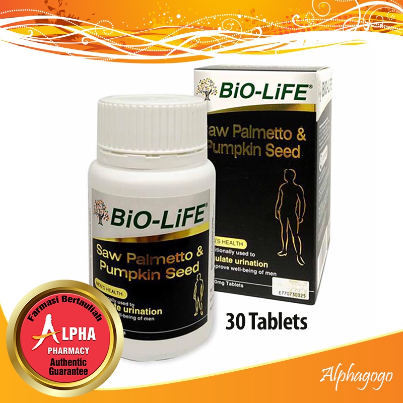 Bio-Life Saw Palmetto & Pumpkin Seed (30 Tablets / 100 Tablets / 2 X ...